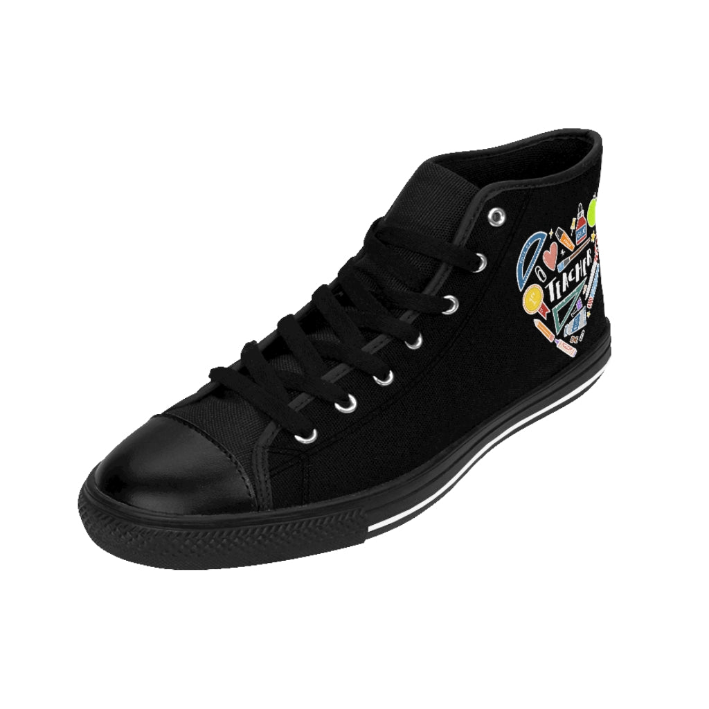 Women's Collage Heart High-top Sneakers – Teacher's Hideout